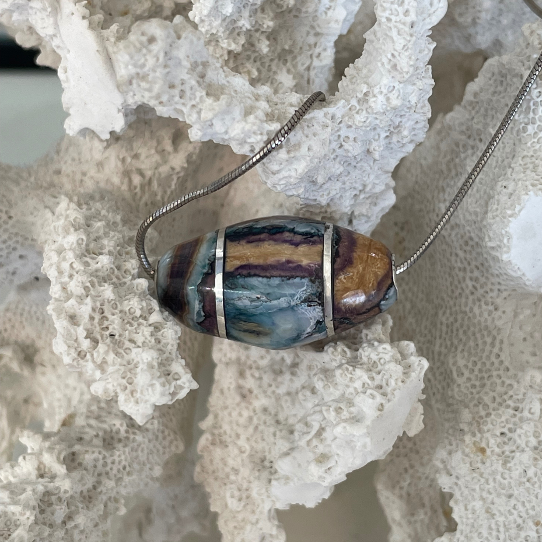 Mammoth Tooth Bead Large | Marcia Poirier Shell Carver